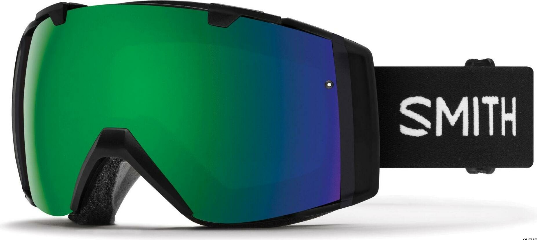 Smith I/O, Black w/ ChromaPop Sun Green Mirror + ChromaPop Storm Rose ...